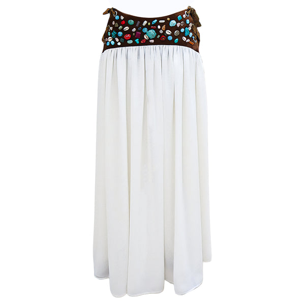 28NATALIER - Brown Stone Skirt PR Sample PR Sample | DOORS NYC PR showroom