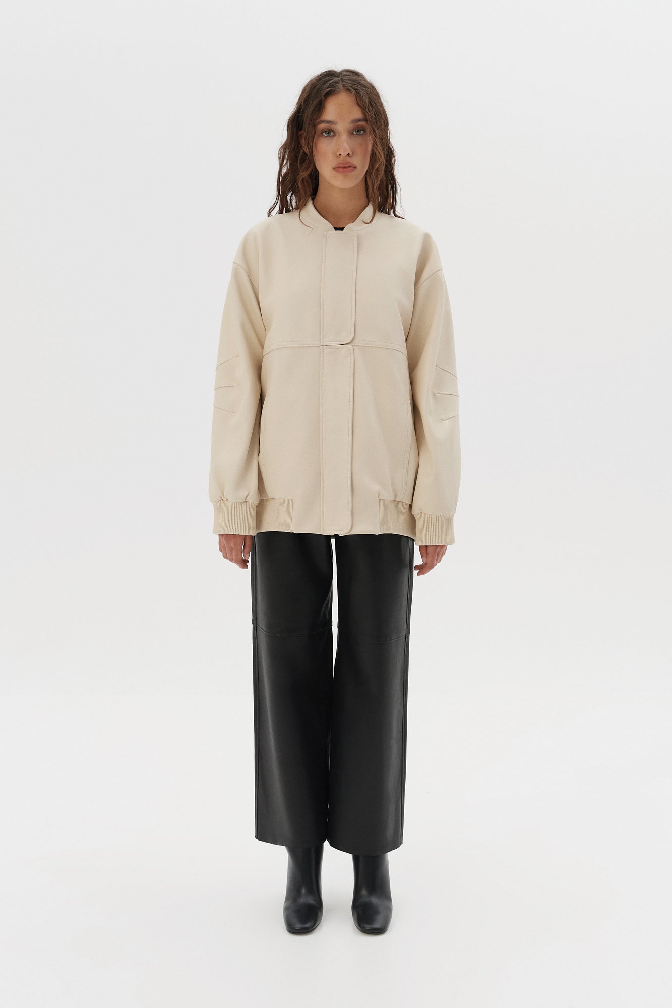 KULAKOVSKY - Milk Oversized Bomber Jacket | DOORS NYC